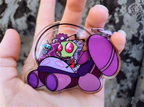 Invader Zim Voot Cruiser Shaker 3 Keychain Etsy