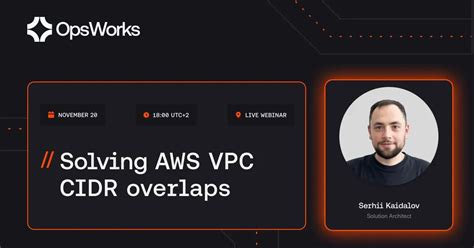 Aws Community 🎦 Join Live Webinar “solving Aws Vpc Cidr Overlaps”