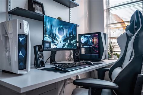 Ai Generative Modern Gaming Pc Premium Ai Generated Image