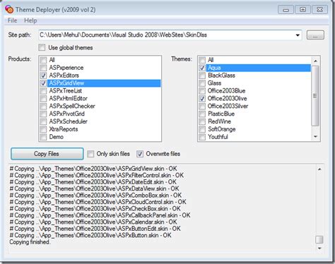 Custom Aspnet Themes And The New Aspnet Themes Dll