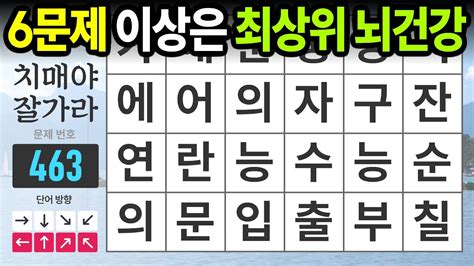 6문제 이상 정답자는 뇌건강 상태 최상입니다 숨은단어찾기치매예방치매테스트치매예방퀴즈단어퀴즈치매예방활동낱말퀴즈 Youtube