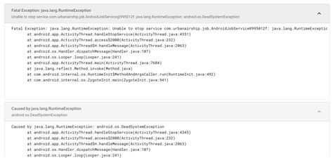 unable to stop service com urbanairship job androidjobservice · issue 159 · urbanairship
