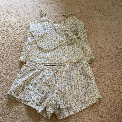 Brandy Melville Edith Floral Tank Keira Skorts Set Depop