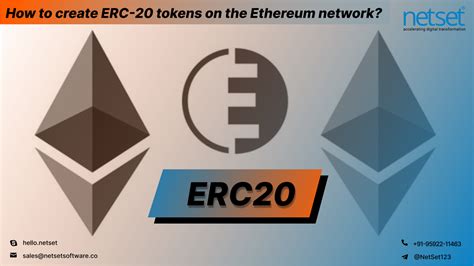 How To Create Erc20 Tokens On The Ethereum Network Netset Software
