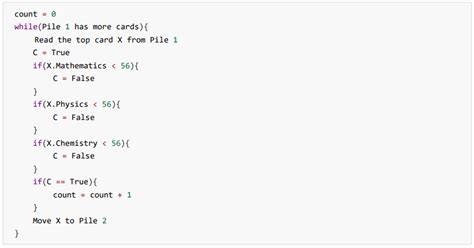 The Following Pseudocode Is Executed Using The “scores” Dataset What