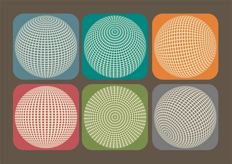 Vector Globe Grid Icons 134616 Vector Art At Vecteezy