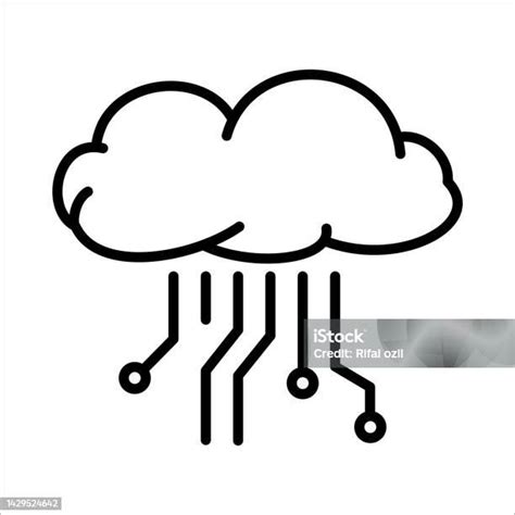 클라우드 서버 클라우드 컴퓨팅 아이콘 로고 디자인 벡터 템플릿 일러스트 레이 션 기호 및 심볼 픽셀 완벽 0명에 대한 스톡 벡터