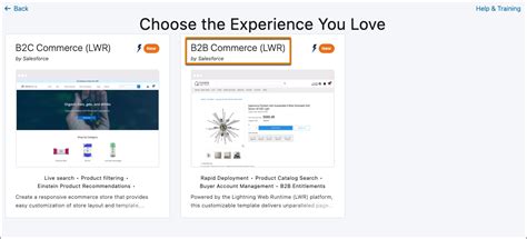 Create A Store With The B2b Commerce Lwr Template Get Started B2b