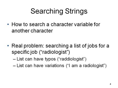 Keys And Searching Strings
