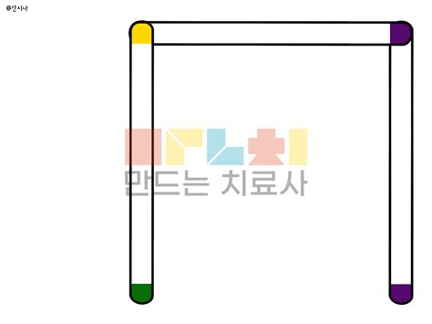 아이스크림 막대 퍼즐 도안 만치 만드는 치료사