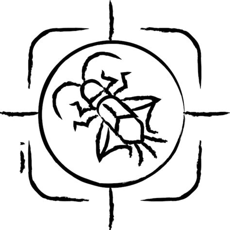 Premium Vector Insect Detection Hand Drawn Vector Illustration