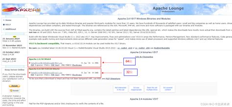 本地网页的发布第一篇：apache的下载与安装（windows版本） apache lounge csdn博客