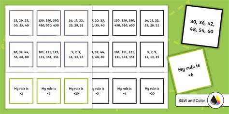 Third Grade Number Patterns Matching Cards Teacher Made