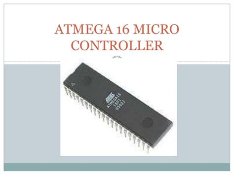 Atmega16 Pptx Computer Peripherals Computing