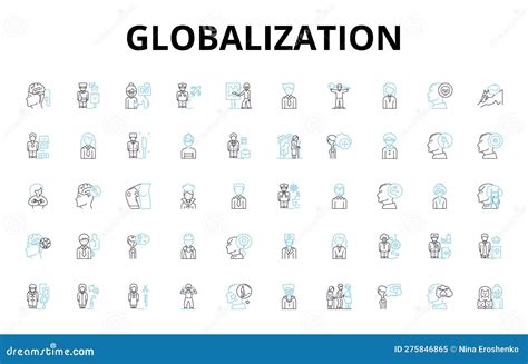 Homogenization Line Icons Collection Consistency Uniformity Standardization Integration