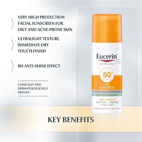 Eucerin Oil Control Sun-Gel Cream Dry Touch SPF50 50ml