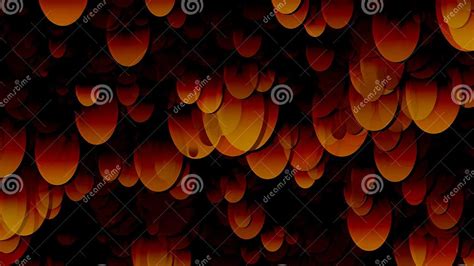 3d Rendering Of An Array Of Ellipses Ellipses Of Different Sizes In Space Stock Illustration