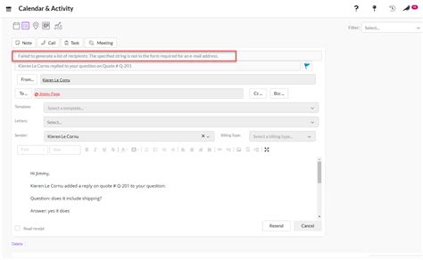 Resolving Email Errors General Help Tall Emu Crm