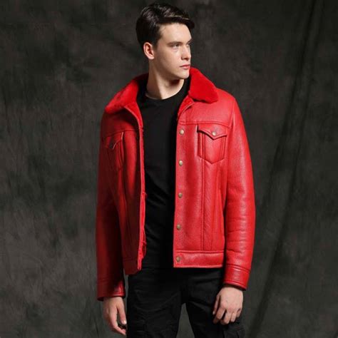 Red B3 Bomber Jacket For Men At Maherlethers