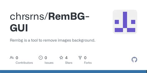 Github Chrsrnsrembg Gui Rembg Is A Tool To Remove Images Background