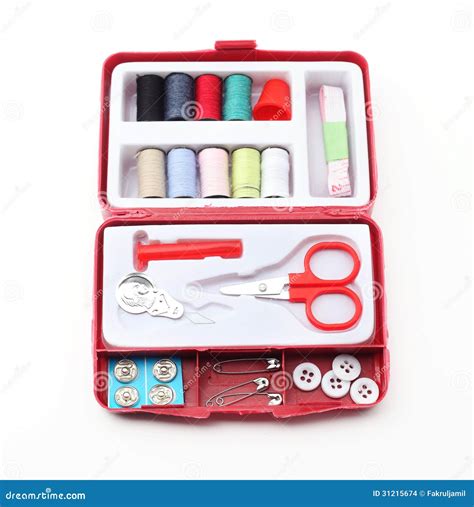 Sewing Tools Box Stock Photo Image Of Industry Needle 31215674