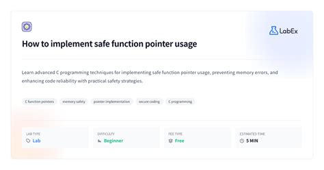 Implementação Segura De Ponteiros De Função Em C Labex
