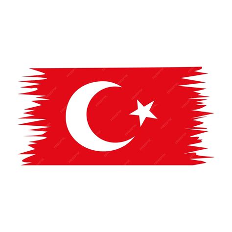 Premium Vector Turkey Flag Vector Illustration