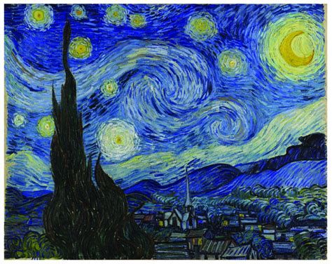 Vincent Van Gogh Starry Night Oil On Canvas 1889 Museum Of Modern