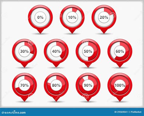 Progress Indicators Stock Vector Illustration Of Load 29569041