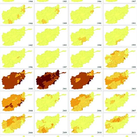 Spatial Distribution Of Mean Annual Drought Frequency At Sub Catchment
