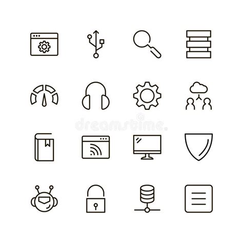Programming Icon Set Stock Vector Illustration Of Management 123111270