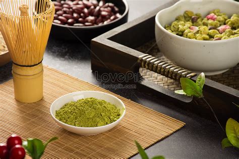말차 분말 사진 무료 다운로드 Lovepik