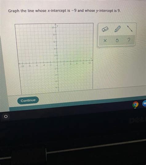 Solved Graph The Line Whose X Intercept Is 9 And Whose