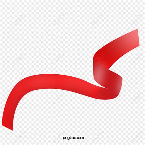 펄럭이다 빨간 리본 일러스트 테이프오색현수막 Png 일러스트 무료 다운로드 Lovepik