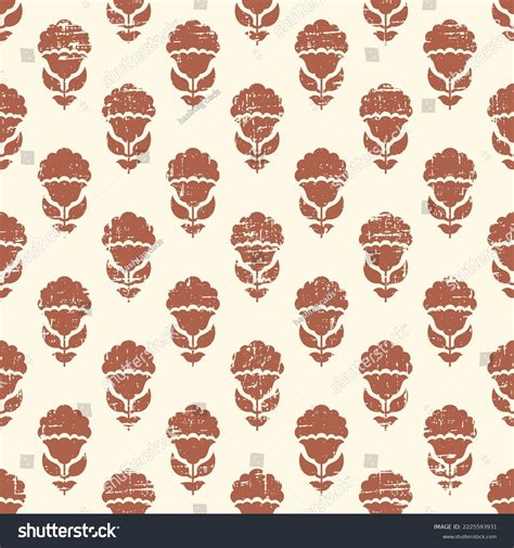 Traditional Block Print Pattern Ajrakh Pattern Stock Vector Royalty Free 2225593931 Shutterstock