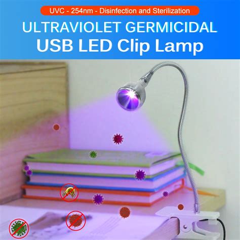Usb 5v Uvc Germicidal Lamp Adjustable Disinfection Vicedeal