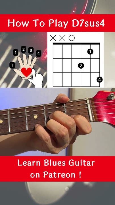 How To Play D7sus4 In An Open String Position Shorts Guitarchords