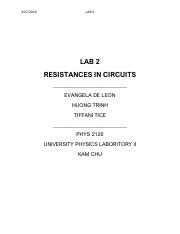 Constructing Circuits Resistances Lab Analysis And Findings Course Hero