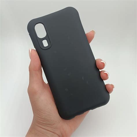 قاب گوشی A2 Core سامسونگ سیلیکونی ژله ای طرح ساده رنگ مشکی کد 98479 قاب سنتر