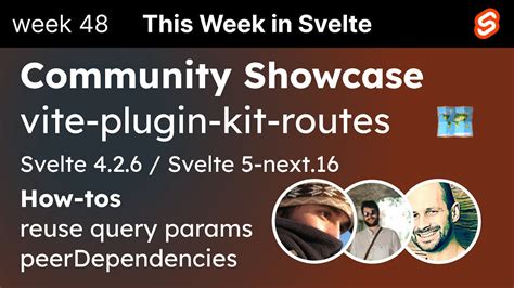 this week in svelte 2023 dec 1 svelte 4 2 8 reusing searchparams