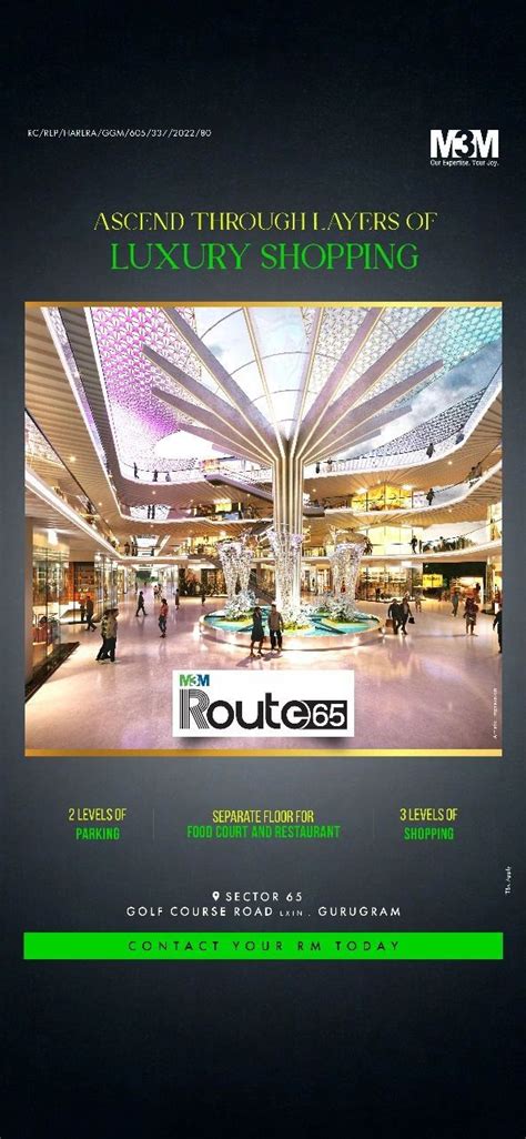 Shashank Kashyap On Linkedin M3m M3mindia Route Commercial Retail Investment