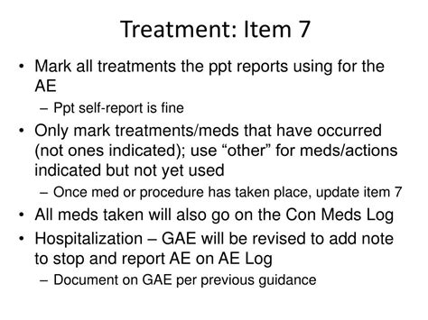 PPT Adverse Event Documentation AE Log And GAE Log CRF PowerPoint