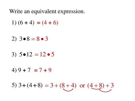 Ppt Objective To Simplify Expressions Using Commutative And Associative Properties