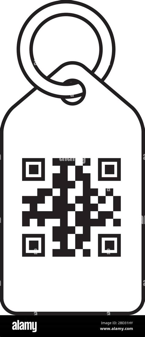 Qr Code Over Label Vector Design Stock Vector Image Art Alamy