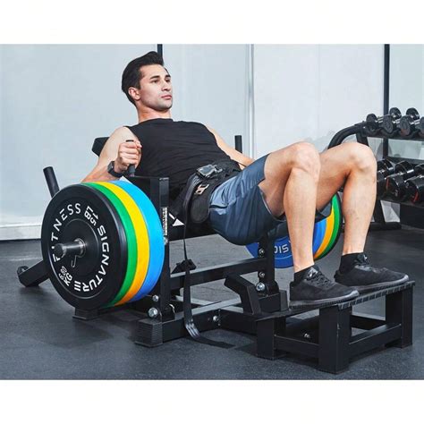 Signature Fitness Glute Bridge Plate Loaded Hip Thrust Machine Black Steel Frame 17637 Lb