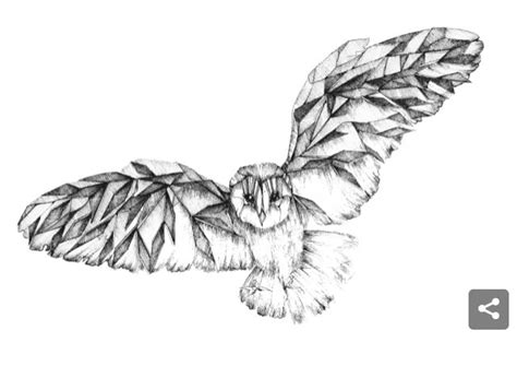 Angular Owl Owl Tattoo Design Owl Tattoo Realistic Tattoo Sleeve