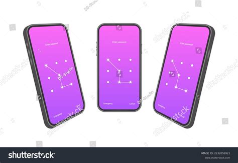 Screen Lock Authentication Password Smartphone Background Stock Vector Royalty Free 2232056921
