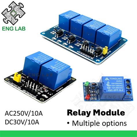 ภาษาอังกฤษ★โมดูลรีเลย์ 10a 5v 12v 24v 1 2 4 ช่อง สําหรับ
