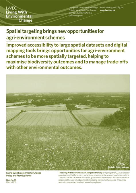 Pdf Spatial Targeting Brings New Opportunities For Agri Environment Schemes