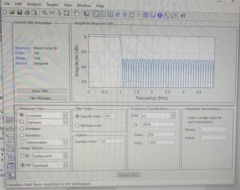 Solved Now Combine The Response Of Both Filters By Using